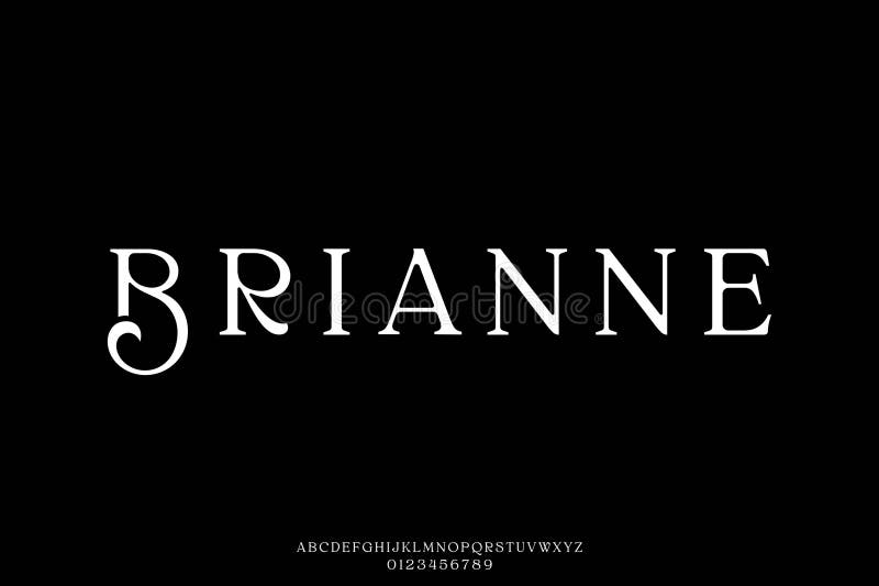 Elegant Vintage Soft Edge Alphabet Display Font Vector. Beautiful ...