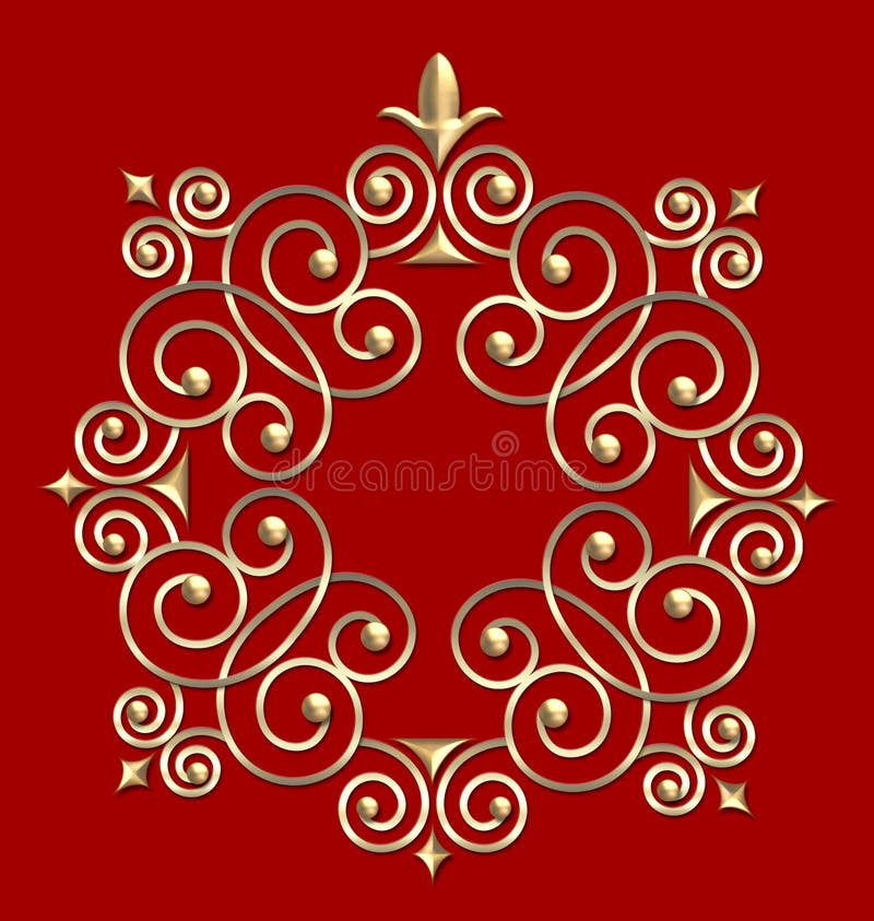 Elegant Vintage Swirl Frame Stock Image - Image of antiques, ornate ...