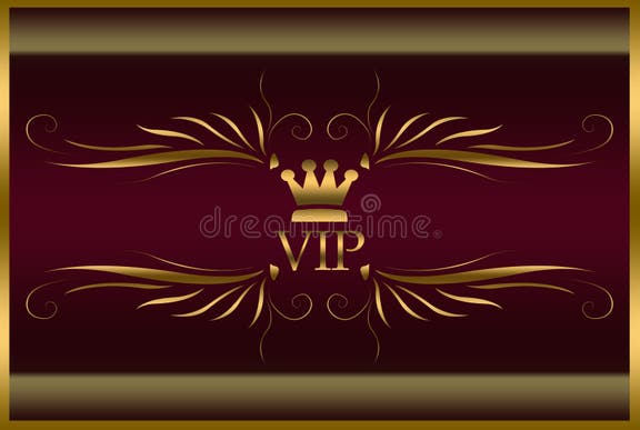 Elegant VIP card stock illustration. Illustration of magnificent - 13752080