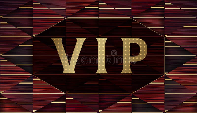 Elegant VIP Card Template with Geometric Pattern Stock Vector ...
