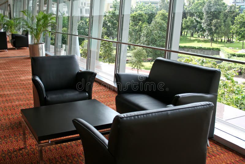 Elegant waiting area stock image. Image of important, plants - 4886203