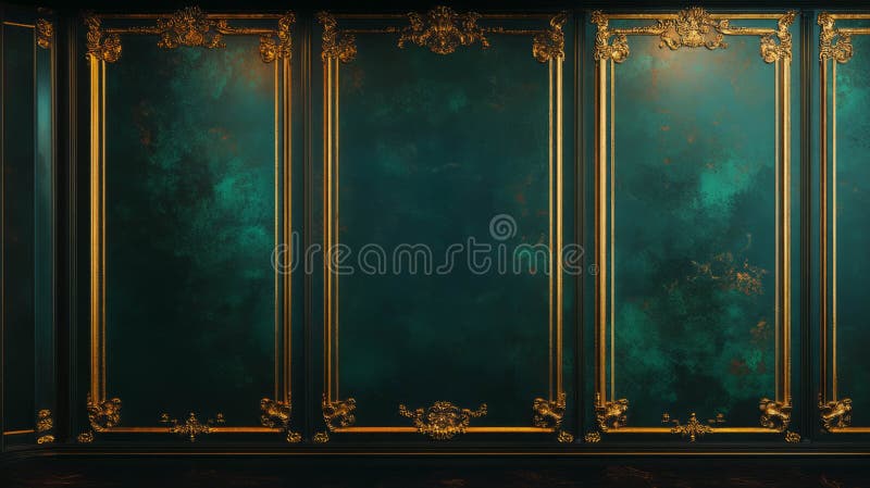 Elegant Wall Texture with Ornate Gold Molding Patterns for Classic ...