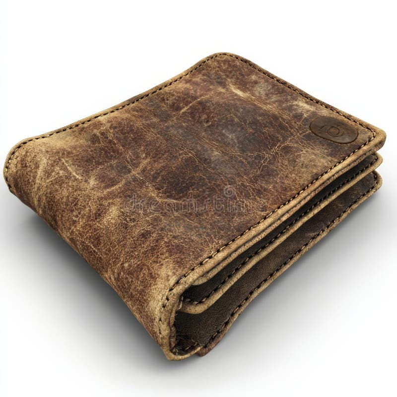 This Elegant Wallet is Made of Brown Leather, Has a Clasp, and Features ...