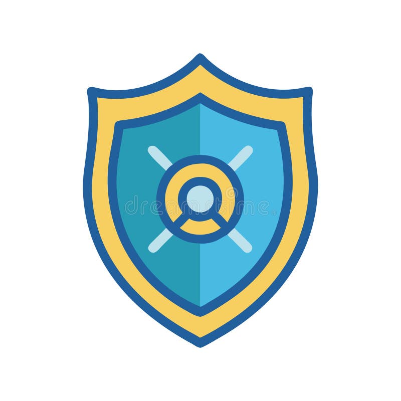 Elegant Warrior Shield for Legendary Themes Stock Vector - Illustration ...