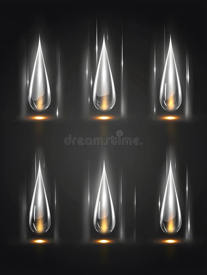 Elegant Water Droplet Design Stock Illustration - Illustration of ...