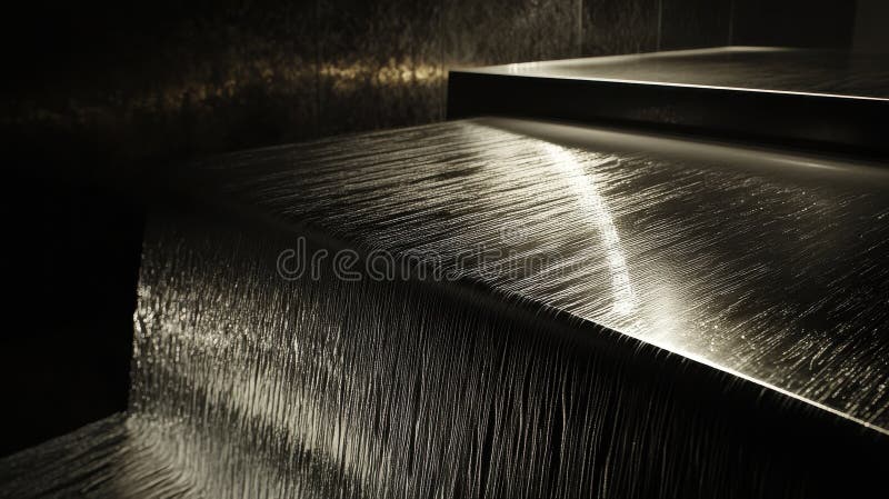 Elegant Waterfall Feature with Modern Design in Minimalist Setting ...