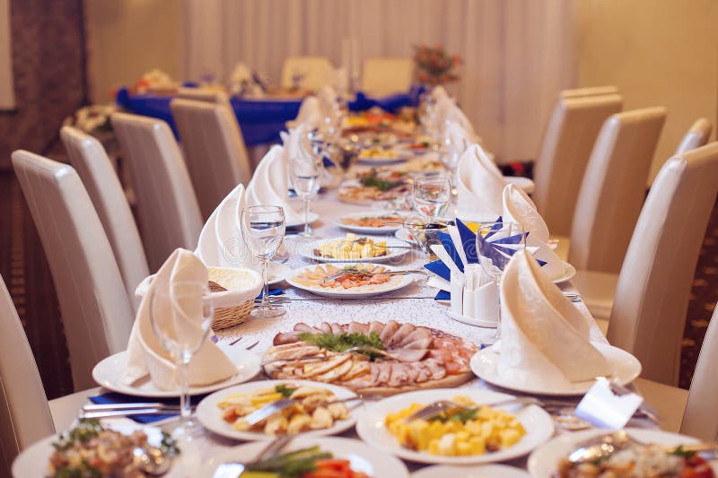 The Elegant Wedding Dinner Table Stock Photo - Image of chair, event ...