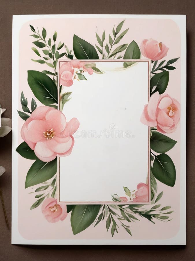 Elegant Wedding Invitation Card Design Stock Illustration ...