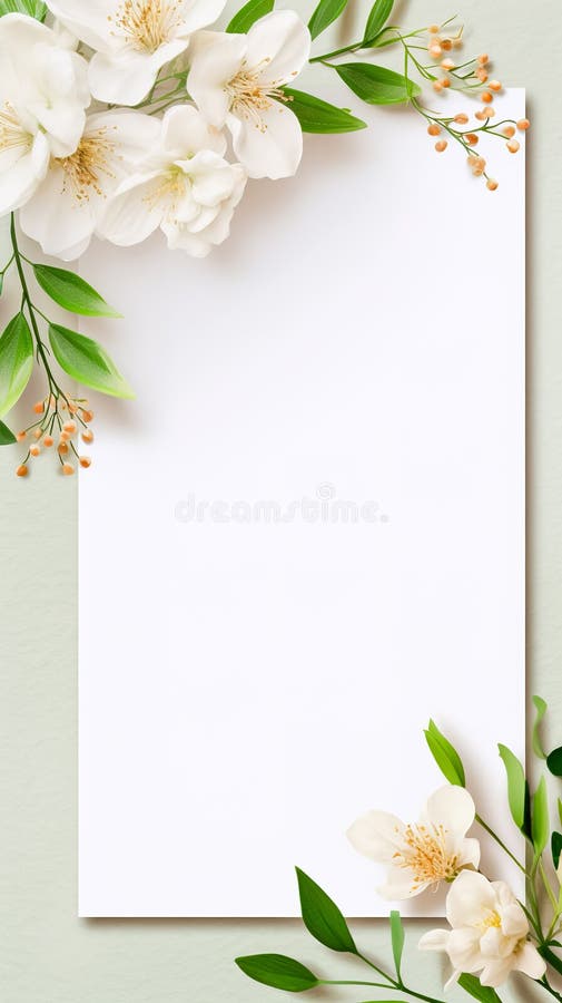 Elegant Wedding Invitation No Text. Top-view Stock Illustration ...
