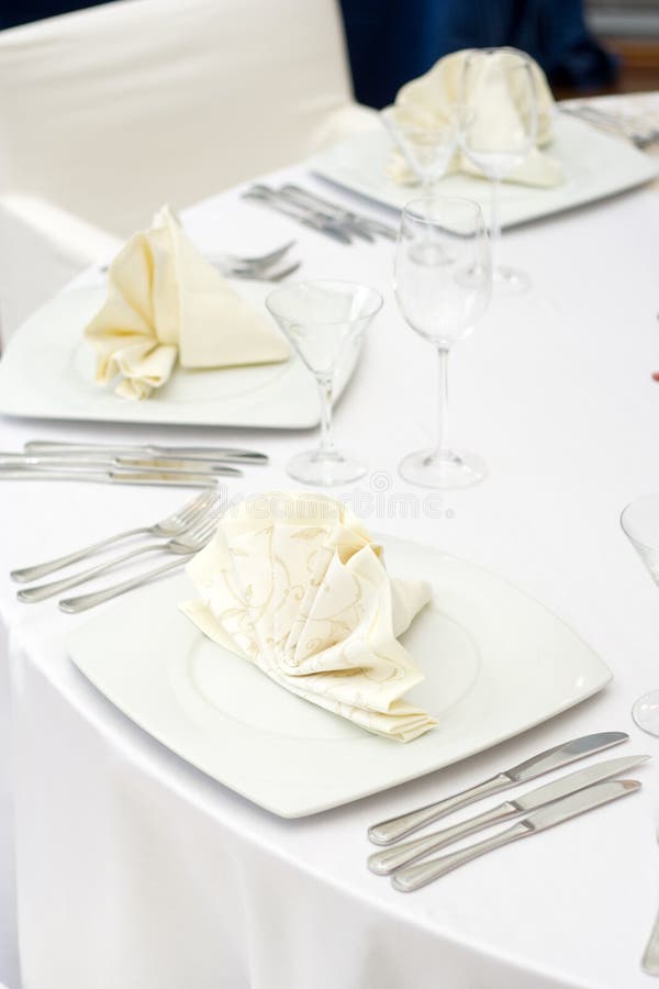 Wedding Table Setting stock photo. Image of inside, flower - 5341050