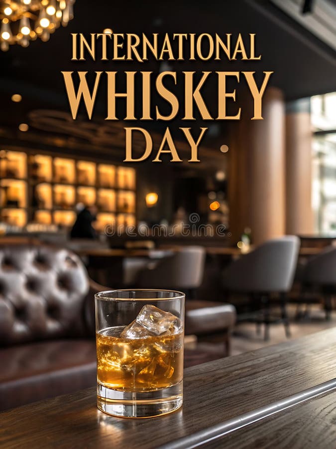 Elegant Whiskey Celebration Banner for International Whiskey Day in ...