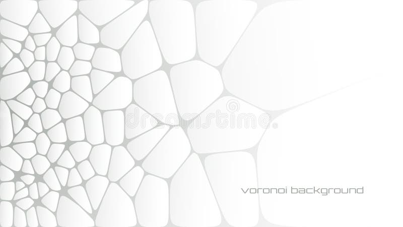 Elegant White Abstract Background with Voronoi Fracture Elements Stock ...