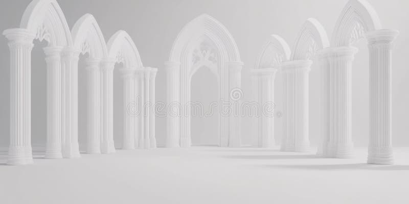 Elegant White Architectural Columns Archways Classic Design Studio ...