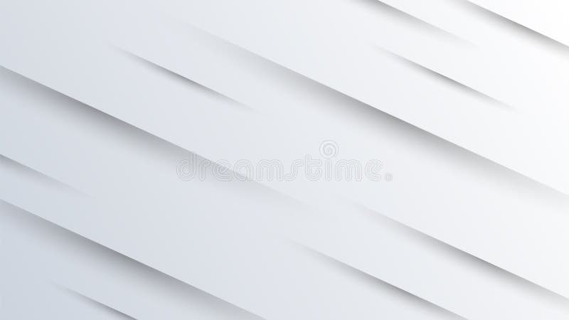 Elegant White Background with Diagonal 3d Shape Design Stock Vector ...