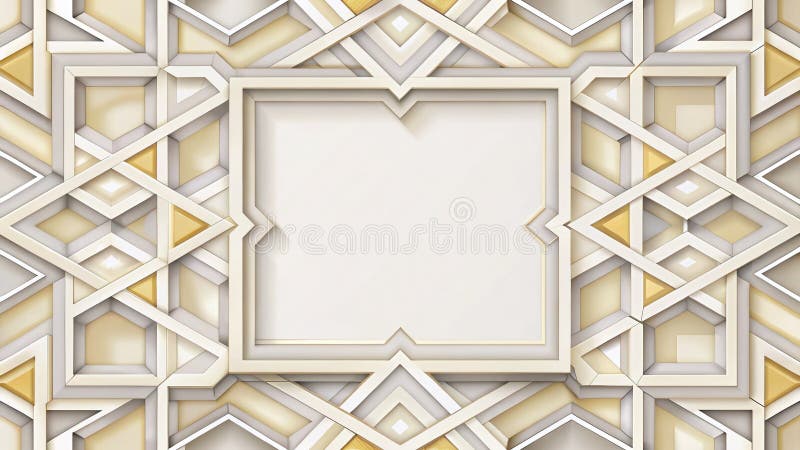 Elegant White Background with Geometric Borders a Versatile Design for ...