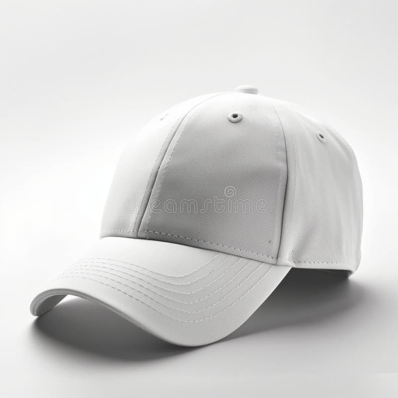 Elegant White Cap on a White Background Stock Image - Image of ...