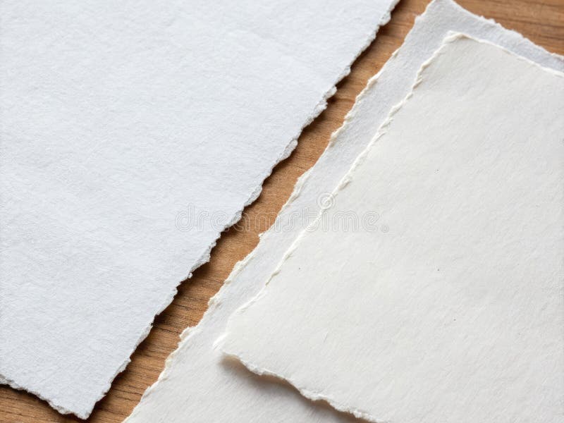 Elegant White Craft Paper Texture Background Torn Ripped Sheets for ...