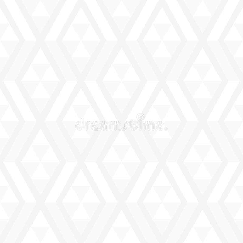 Elegant White Geometric Shapes Seamless Pattern Stock Vector ...