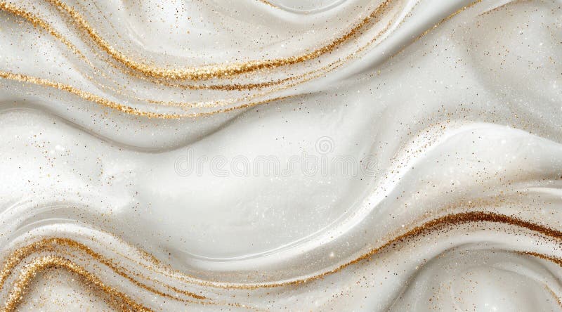 Elegant White and Gold Abstract Background Stock Illustration ...