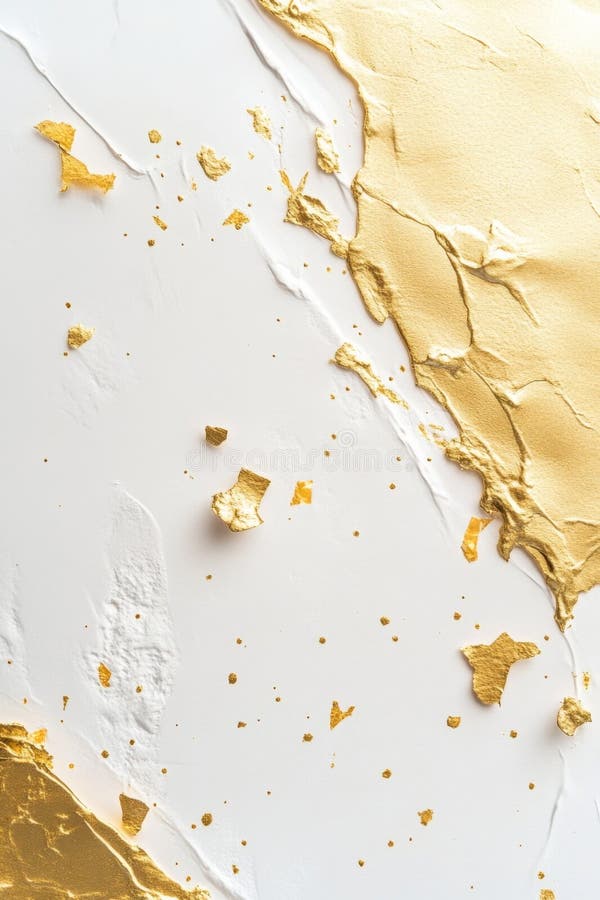Elegant White and Gold Texture with Artistic Abstract Details Stock ...