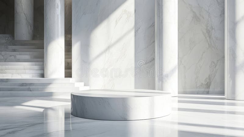 Elegant White Marble Flooring in a Spacious and Bright Marble Room ...