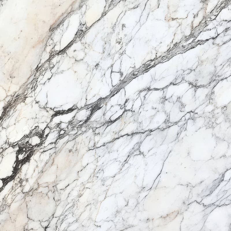 Elegant White Marble Surface with Natural Veining Patterns in a Modern ...