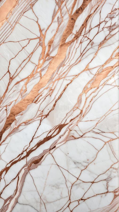 Elegant White Marble Texture with Copper Veins: Luxury and Style in ...