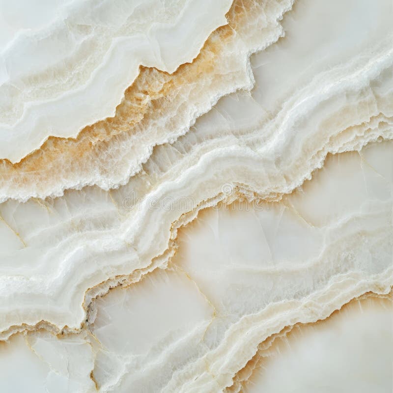 Elegant White Onyx Stone with Intricate Natural Patterns and Warm Hues ...