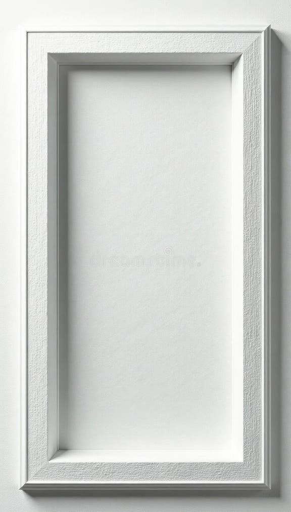 Elegant White Rectangular Frame, Subtle Embossed Texture , Rectangle ...