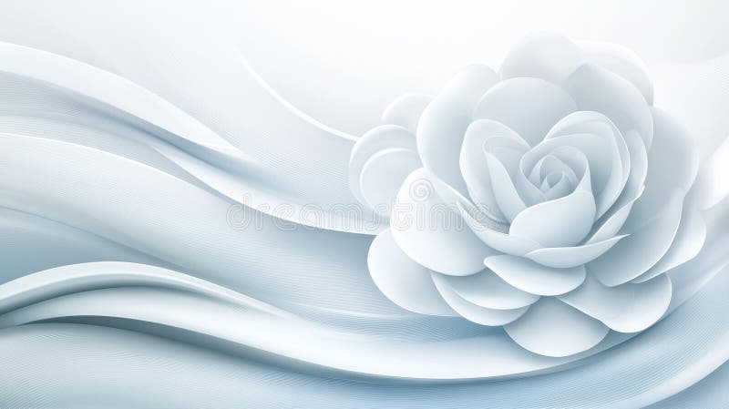Elegant White Rose on Abstract Background, a Stunning Display of Beauty ...