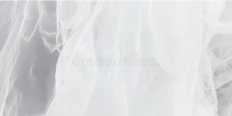 Elegant White Sheer Fabric Draped Softly Light Texture Background ...