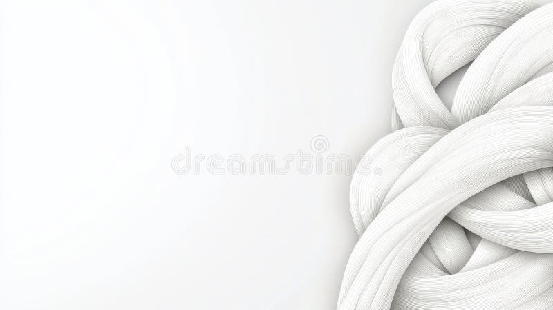 Elegant White Smooth Flowing Abstract Lines with Soft Textures and ...
