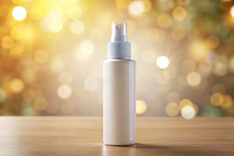 Elegant White Spray Bottle Mockup Versatile Small Liquid Container for ...