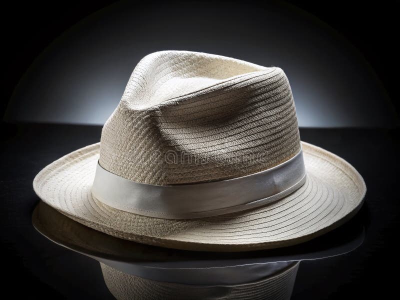 Elegant White Straw Hat Against a Pristine White Background a Versatile ...