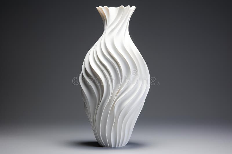 Modern Vase Swirl Design Isolated White Background Stock Photos - Free ...