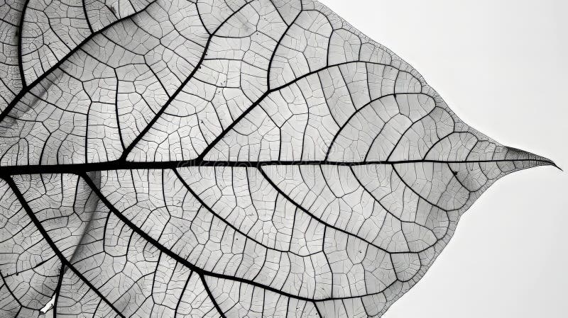 Elegant White Tree Leaf Skeleton Texture with Shining through Effect ...