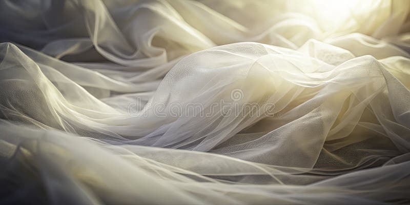 Elegant White Tulle Drapery in LowLight Studio Photography a Dreamy ...