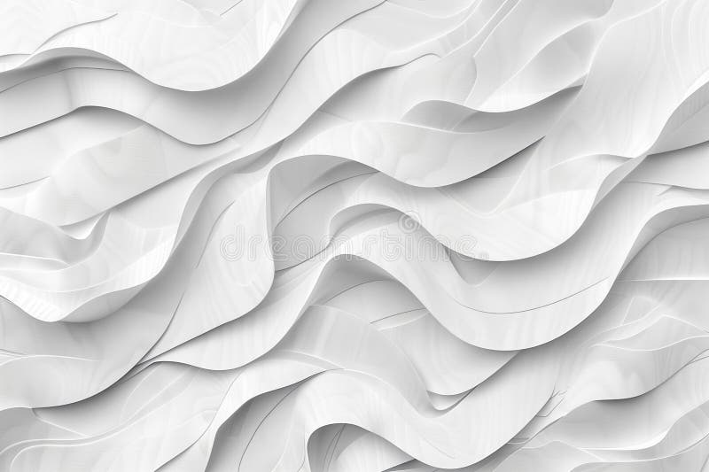 An Elegant White Wavy Texture Background, Embodying Simplicity and ...
