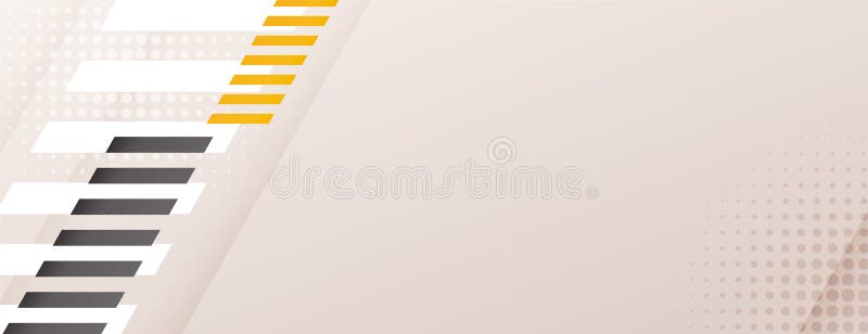 Elegant Wide Modern Banner with Text Space Stock Vector - Illustration ...