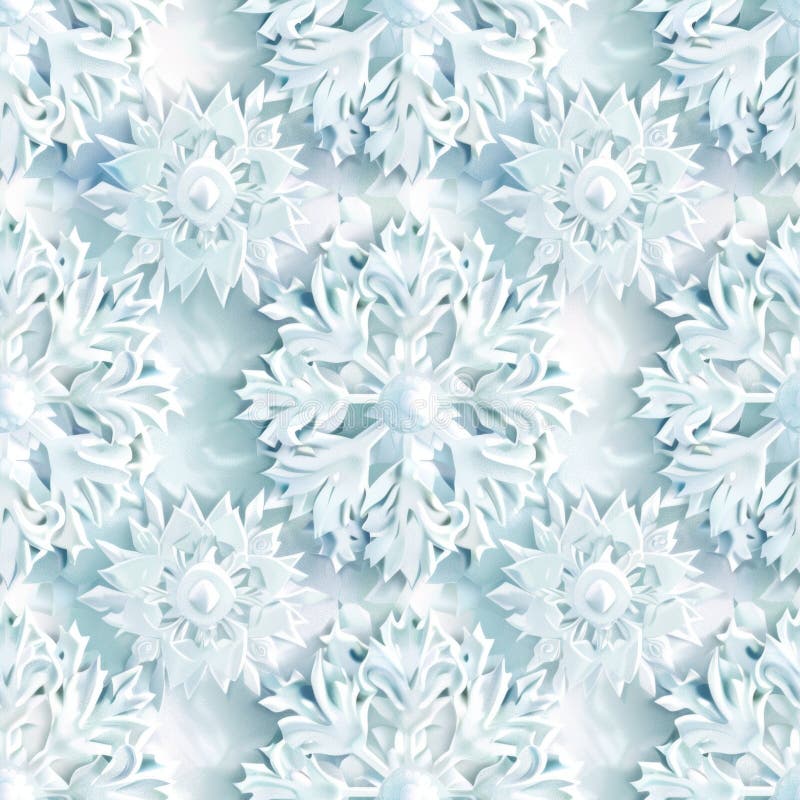 Elegant Winter Snowflake Seamless Pattern for Holiday Decor and Textile ...