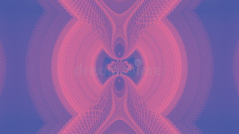 Elegant Wire Symmetrical Structure. 3d Rendering Seamless Loop ...