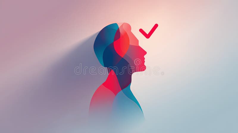 Elegant Woman Profile Silhouette with Shadow on Wall Stock Photo ...