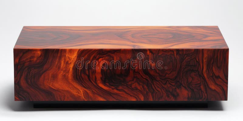 Elegant Wooden Coffee Table with Rich Grain Pattern in a Minimalist ...