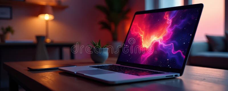 Elegant Workspace, Laptop Display, Intense Focus , Focused, Career ...