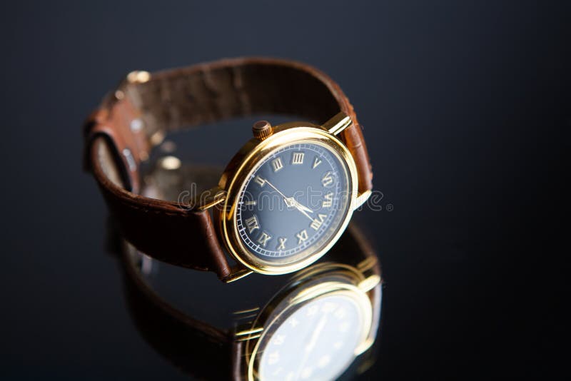 Elegant Wrist Watch Close Up Stock Image - Image of closeup ...