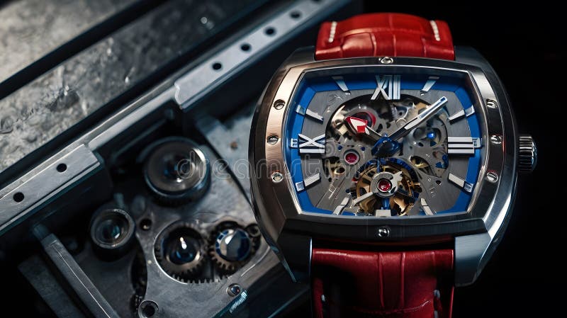 Elegant Wrist Watch with Pointer, AI-generatet Stock Illustration ...