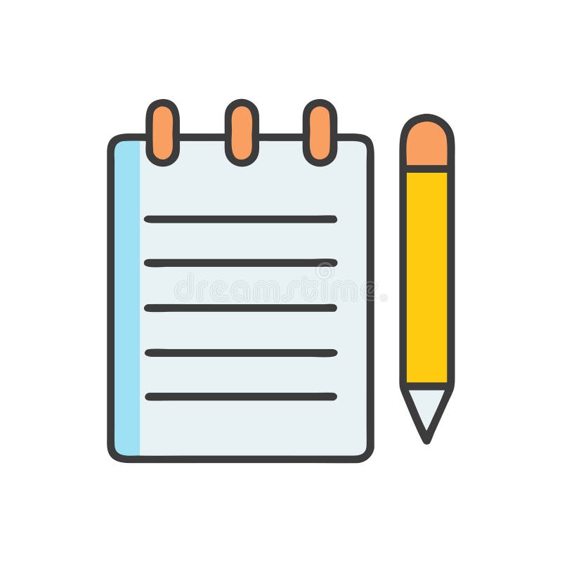 Elegant Writing Pad for Professional Use Stock Illustration ...