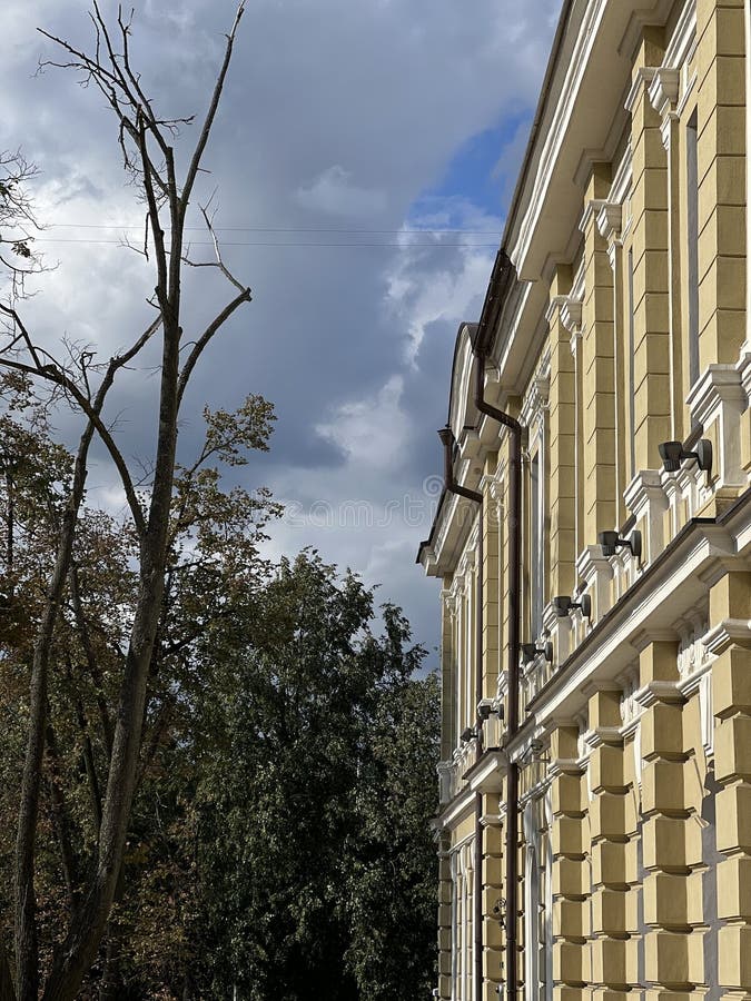 Historical Building in Vilnius, Lithuania Stock Image - Image of plant ...