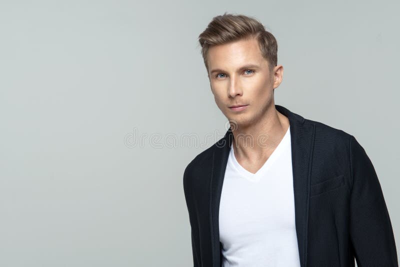 Elegant young male model stock photo. Image of lover - 102176462