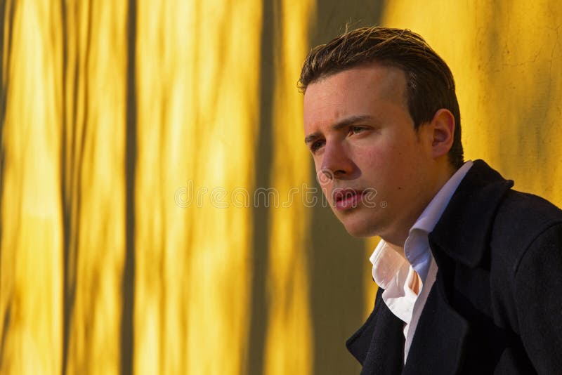 Elegant Young Man S Sun Sunset Stock Photo - Image of european ...